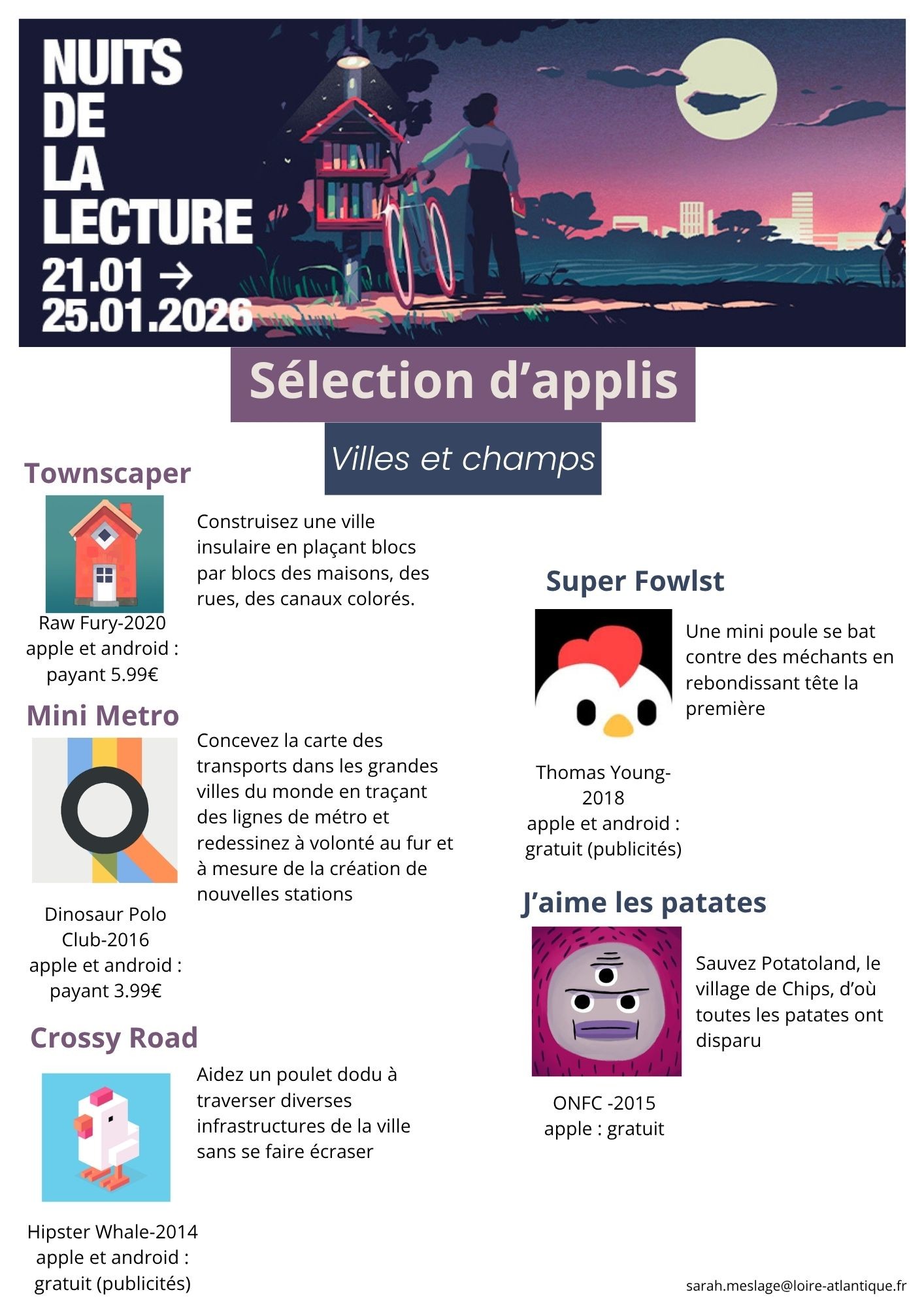 Nuits de la lecture 2026 - BDLA